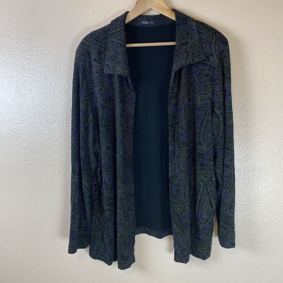 Vikki Vi | Sweaters | Vikki Vi 2x Floral Paisley Sweater Cardigan ...